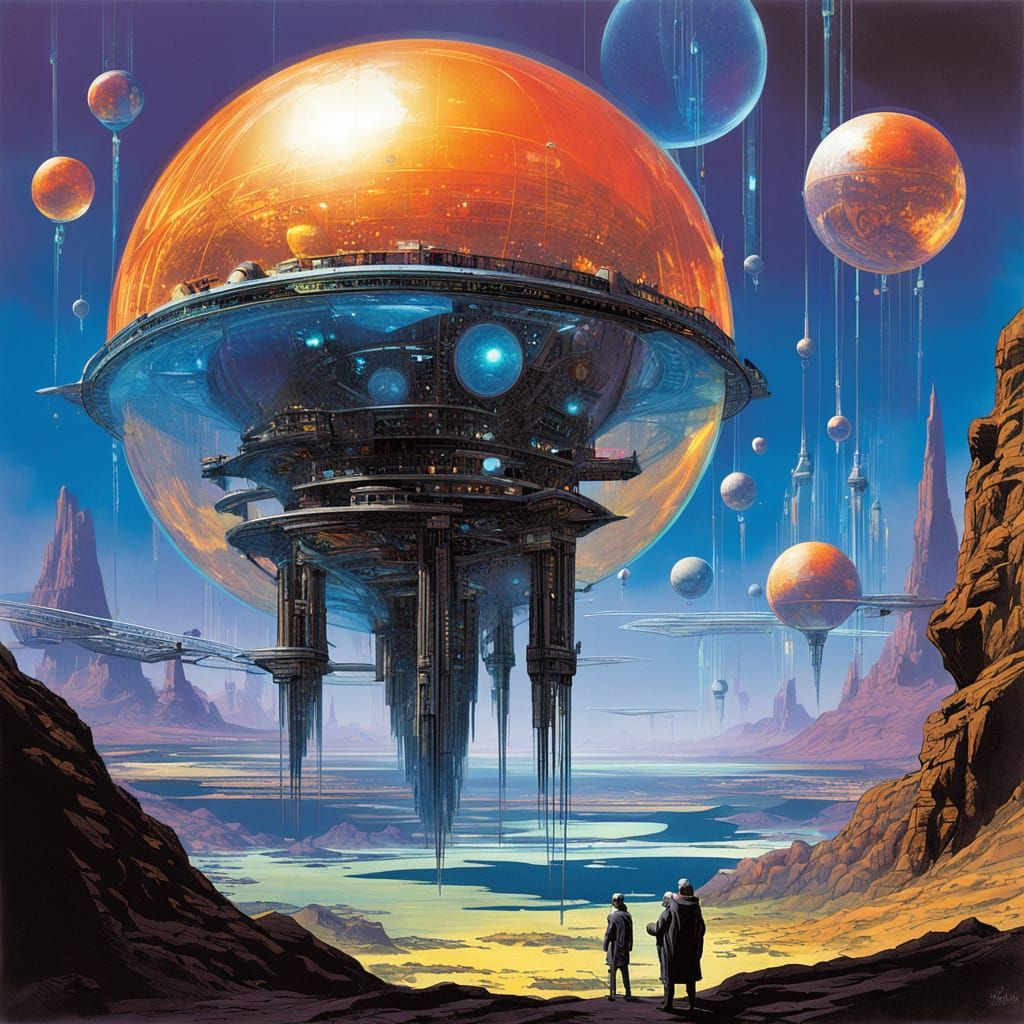 The Oracle - Cyberpunk Oracle in Futuristic Dreamscape