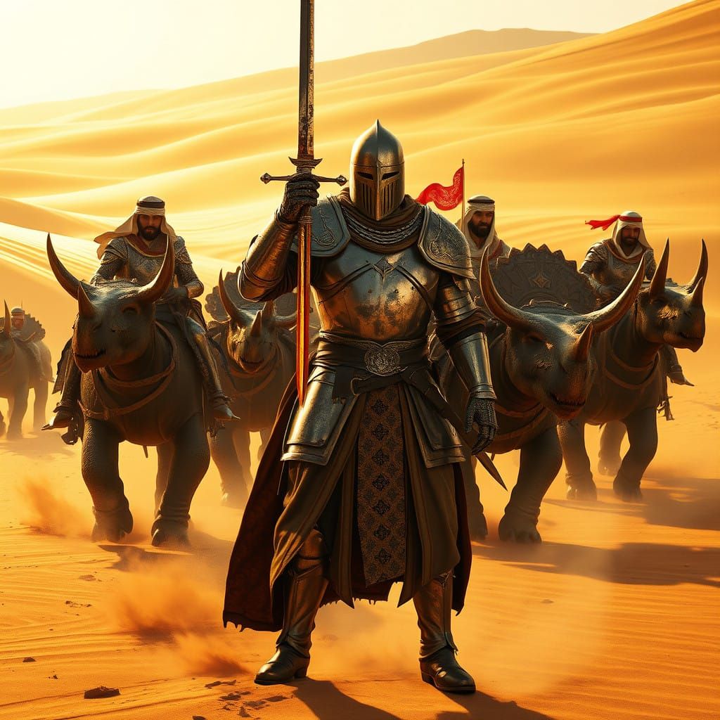 A Knight and his Dragon Army - Templar Knight Confronts Stee...