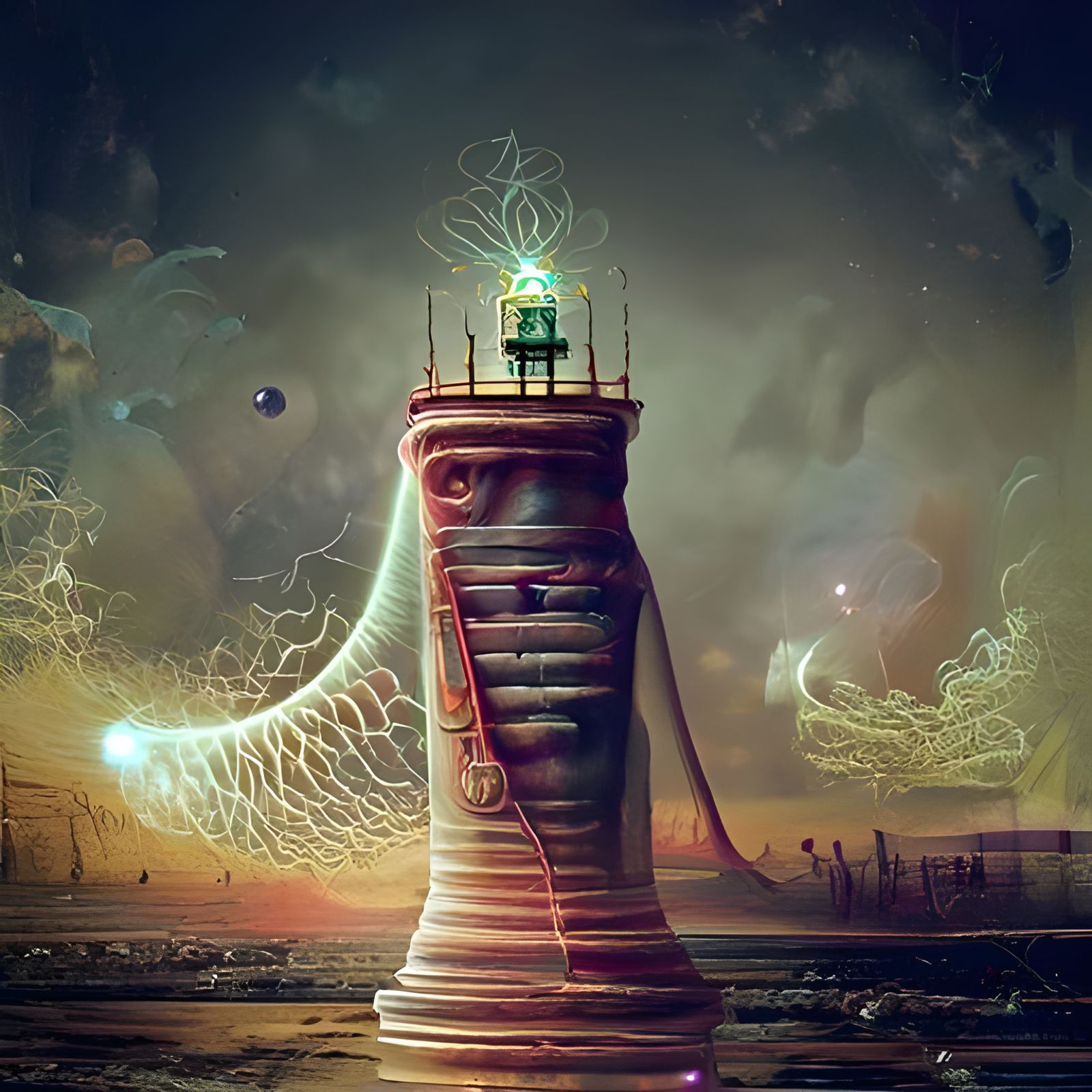 Energy Pylon - AI Generated Artwork - NightCafe Creator