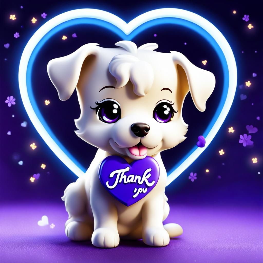 First, a thank you cat sign, now a thank you dog sign - AI Generated ...