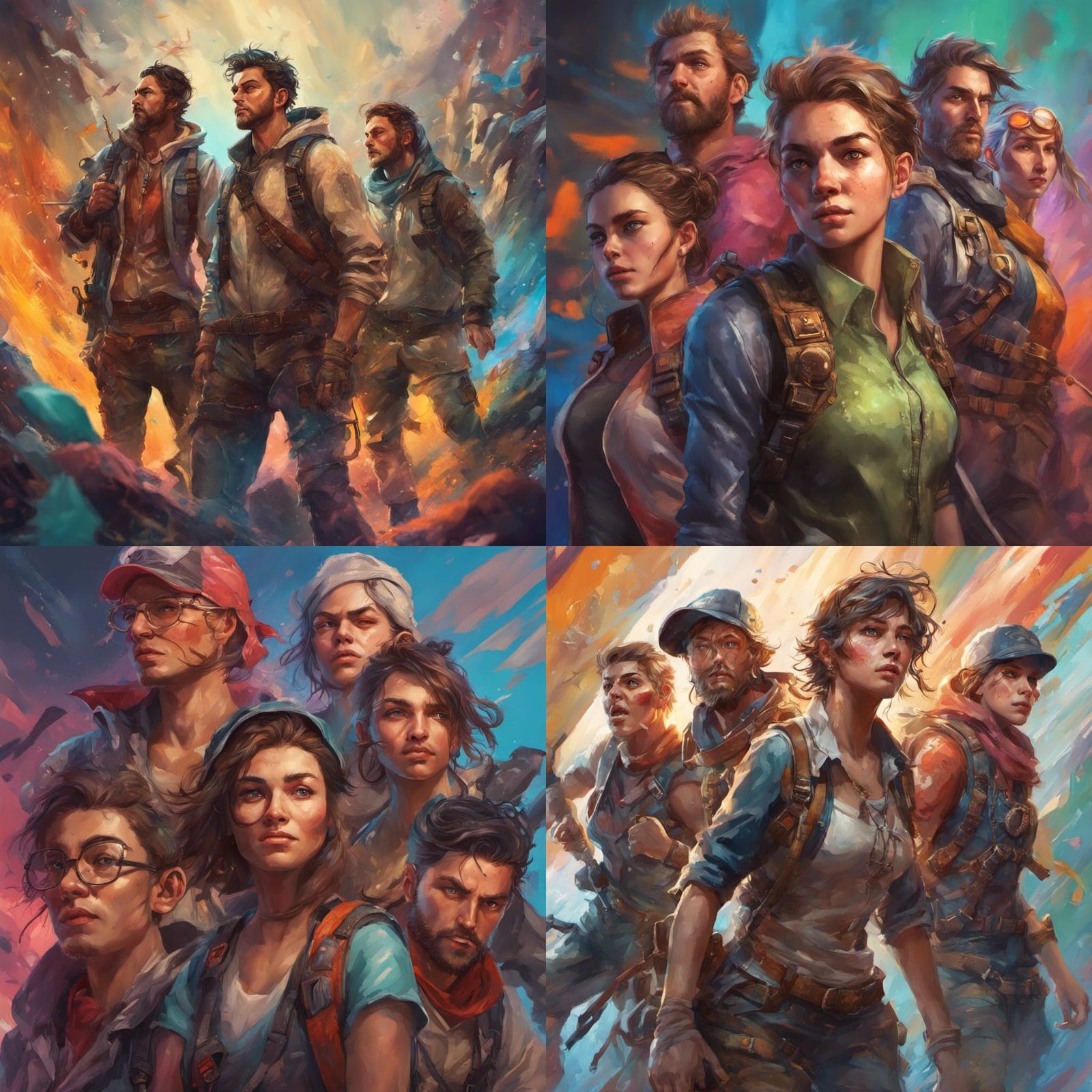 Unlucky adventuring group - AI Generated Artwork - NightCafe Creator