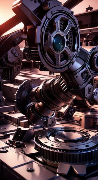 mechanical parts used for robots - AI Generated Artwork - NightCafe Creator