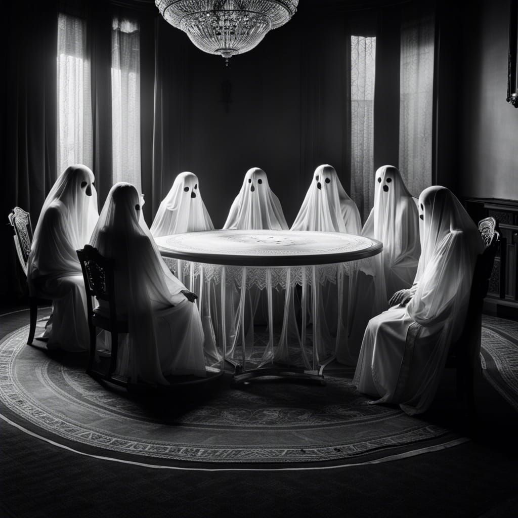A ghost's meeting. - AI Generated Artwork - NightCafe Creator