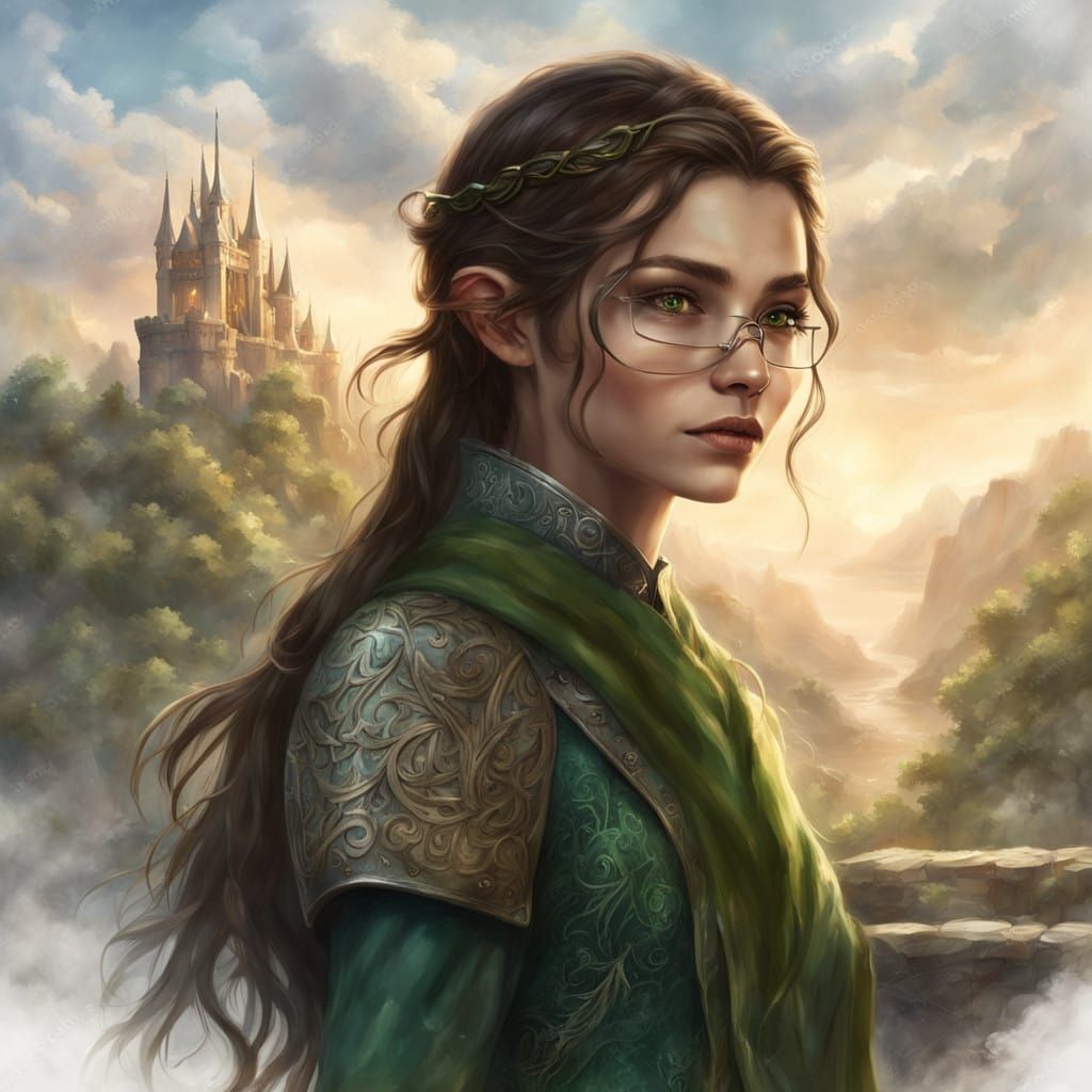 Taenya Loralen (Mishai art) - Ethereal Elven Archer in Verda...