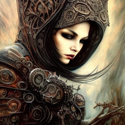 beautiful alien priestess, Royo, Karol Bak - AI Generated Artwork ...