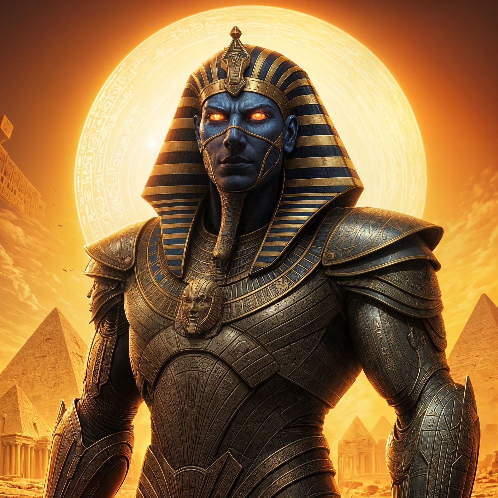 The Apocalypse cometh - Futuristic Pharaoh Ruler of a bygone...