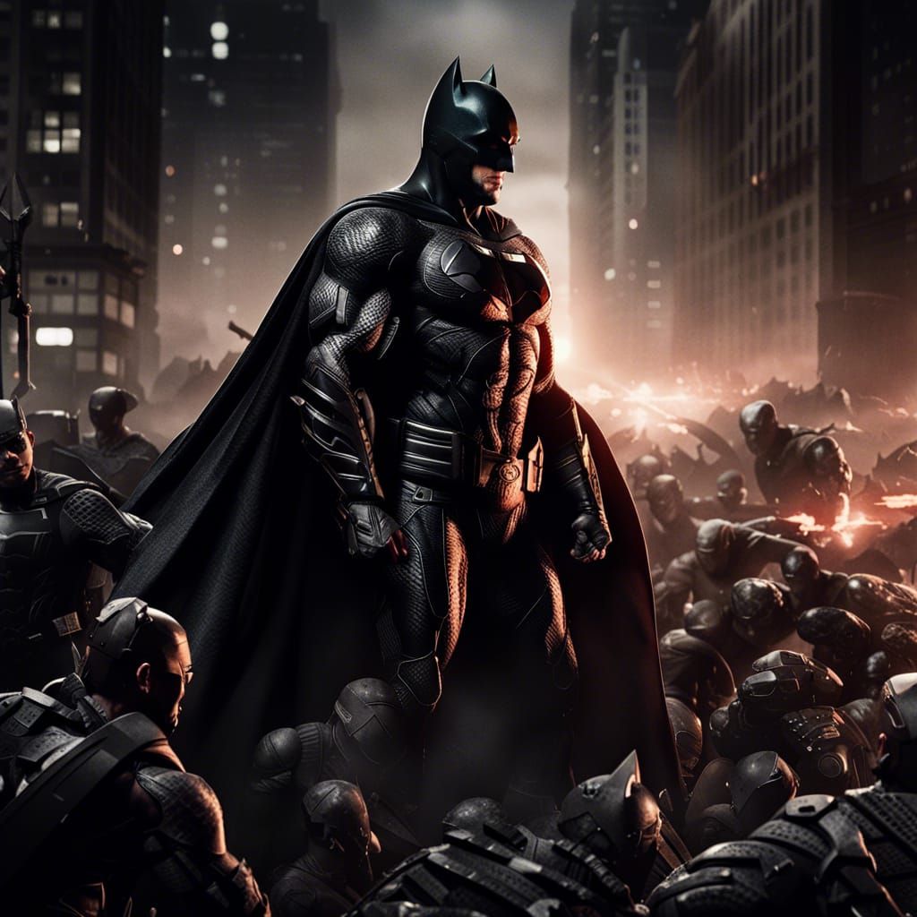 Bat Affleck fight with Superman's Soldiers - AI Generated Artwork ...