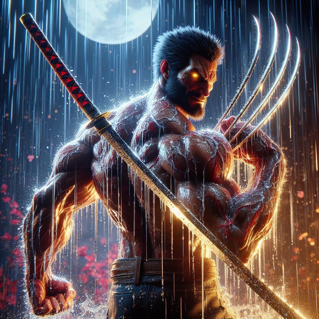 A handsome muscular attractive body Wolverine - AI Generated Artwork ...