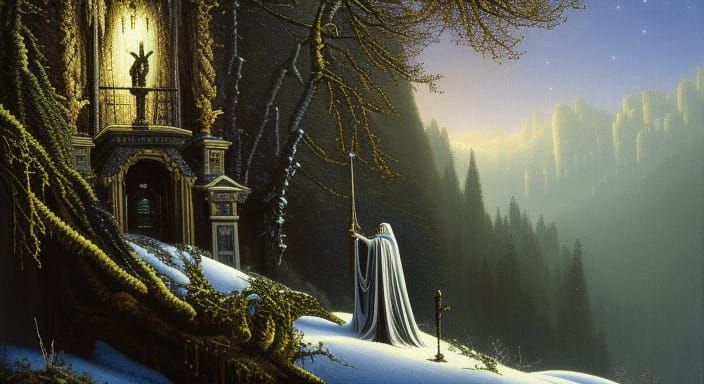 Cleric at Moutain Top Shrine, 8-bit Challenge - AI Generated Artwork ...