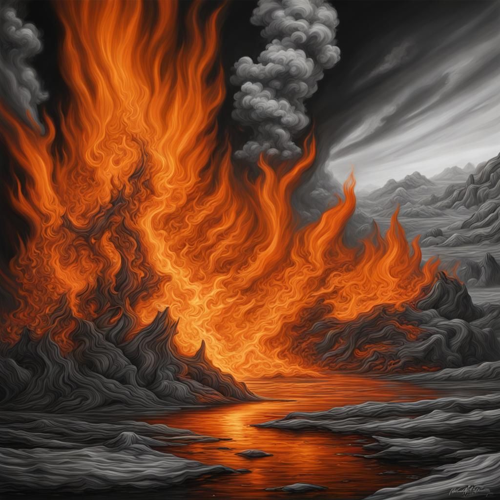 Rage of nature - AI Generated Artwork - NightCafe Creator