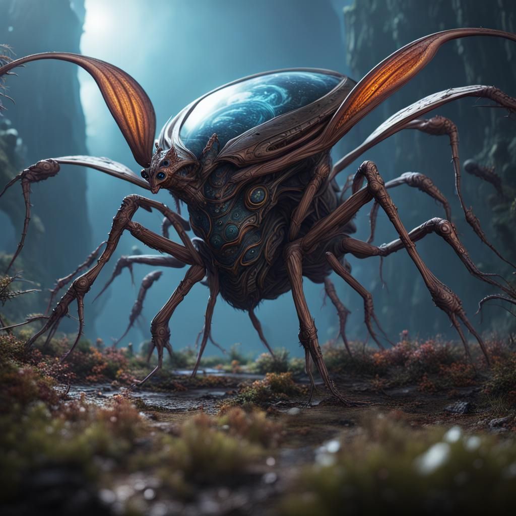alien insects planete - AI Generated Artwork - NightCafe Creator