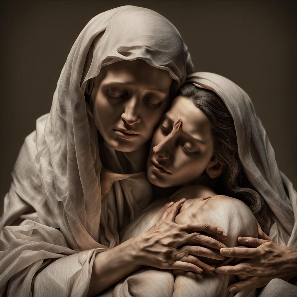 Inspired by Michelangelo’s Pieta (series) - AI Generated Artwork ...