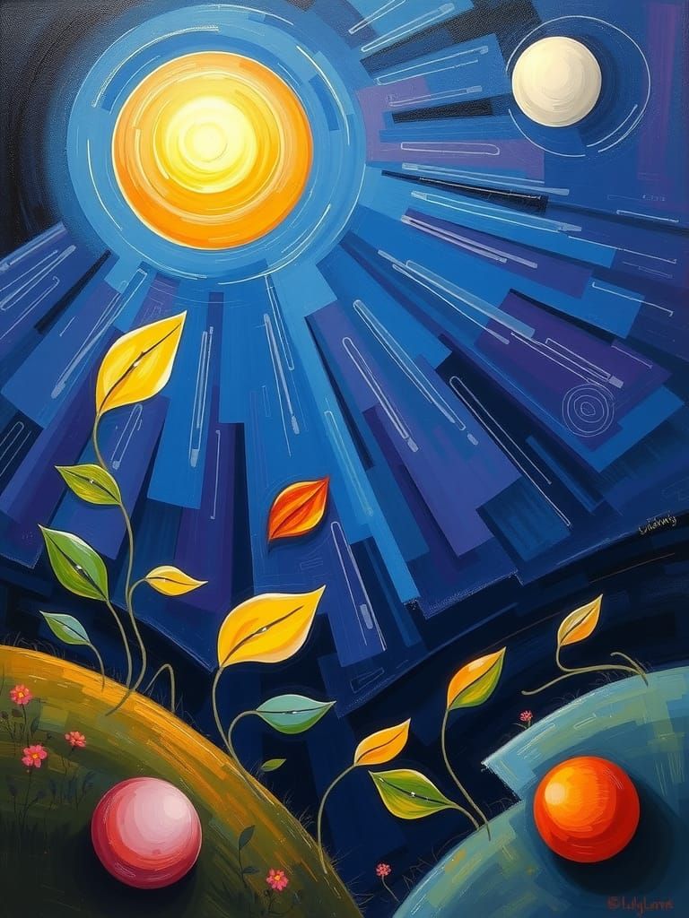 Cosmic Bloom - AI Generated Artwork - NightCafe Creator