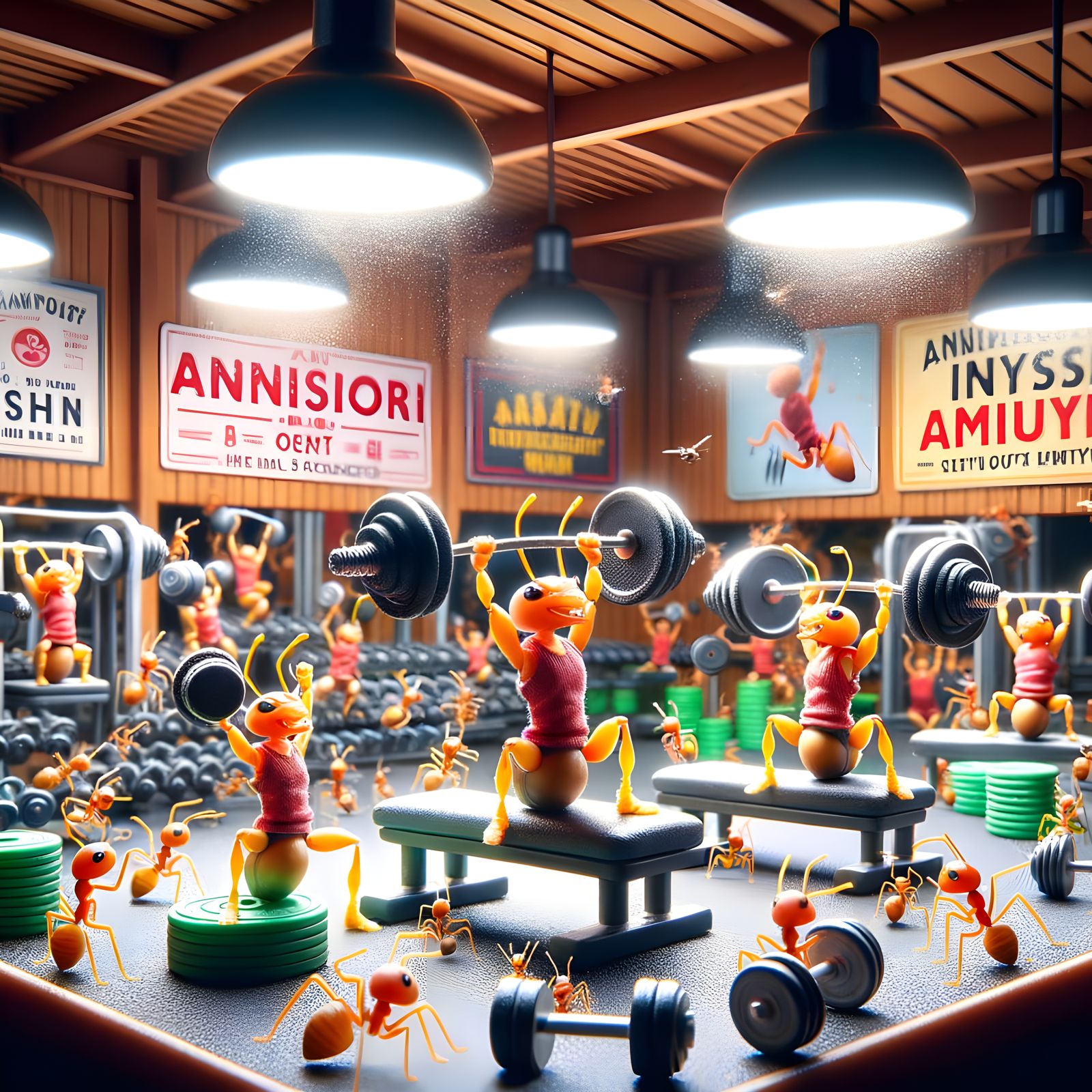 Small but mighty - Miniature Ants Train in a Realistic Gym S...
