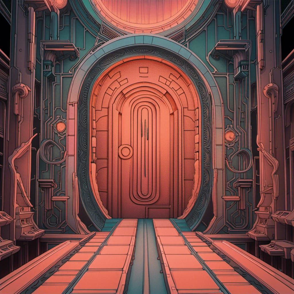 The door - AI Generated Artwork - NightCafe Creator