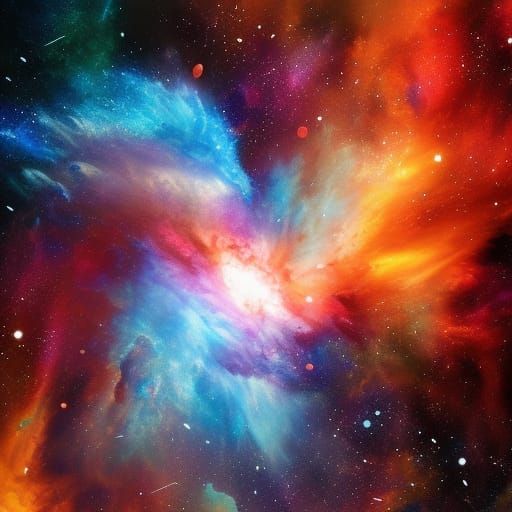 God's hands creating a Nebula. - AI Generated Artwork - NightCafe Creator