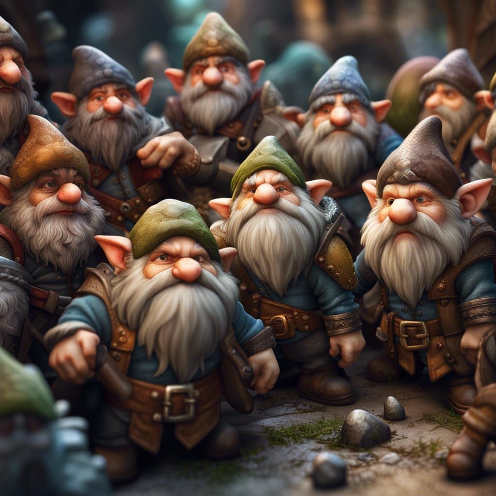 A group dwarfs, - AI Generated Artwork - NightCafe Creator
