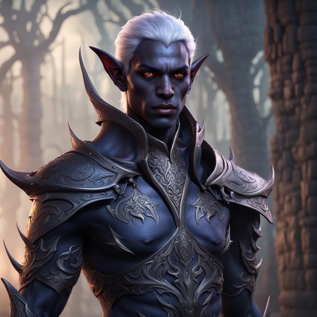 Male Drow Elf - AI Generated Artwork - NightCafe Creator