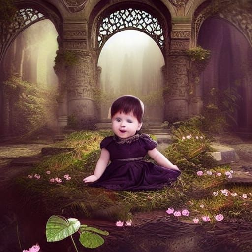 a baby fae with beautiful cloths on - AI Generated Artwork - NightCafe ...