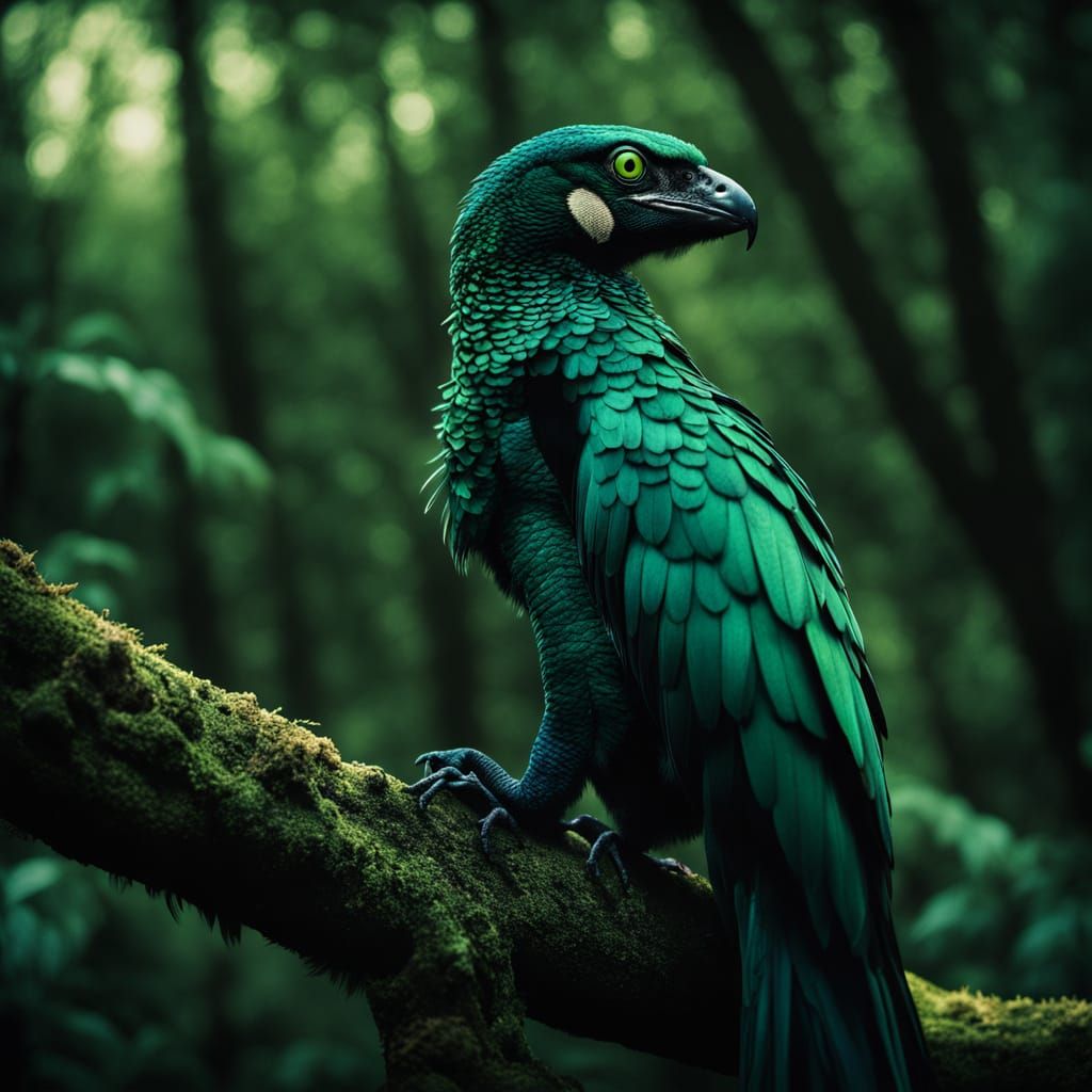 Quetzalcoatl, the winged serpent in Aztec belief,… A gorgeous winged ...