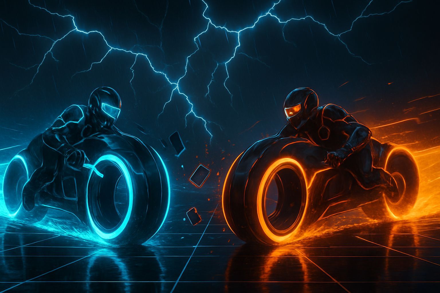 TRON: Lightcycle Showdown - Sleek TRON-Style Sci-Fi Concept ...