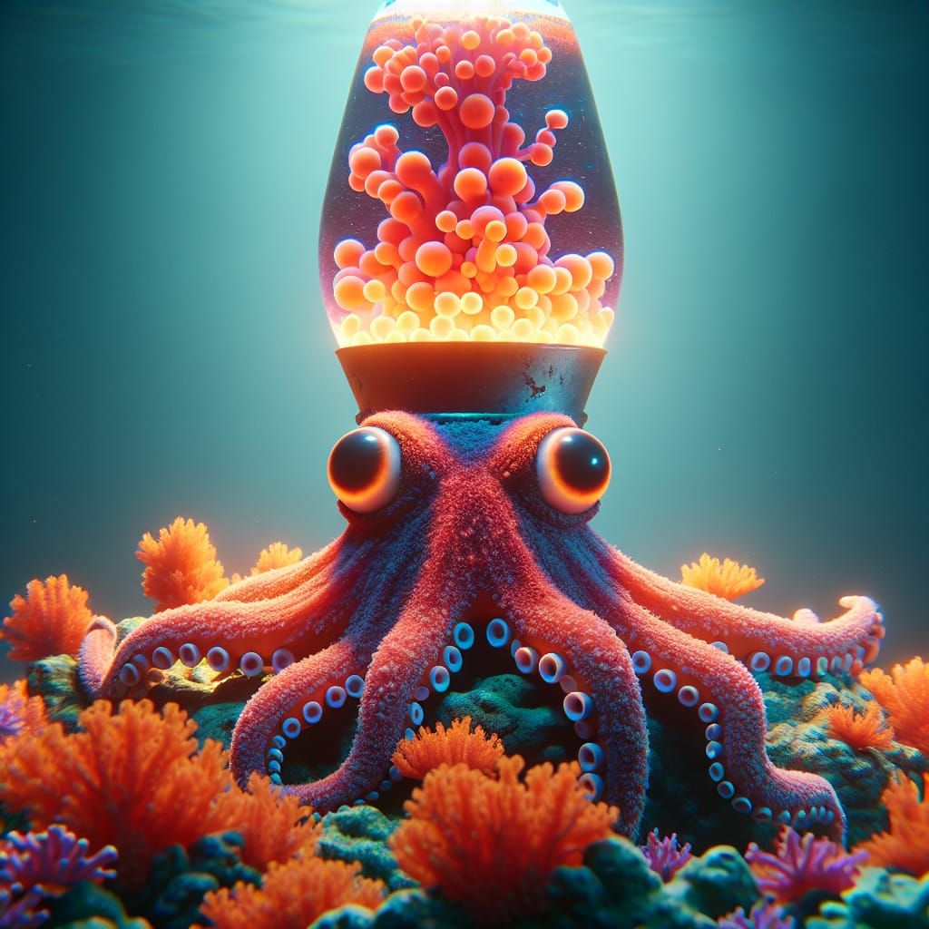 Big Brain Octopus - AI Generated Artwork - NightCafe Creator