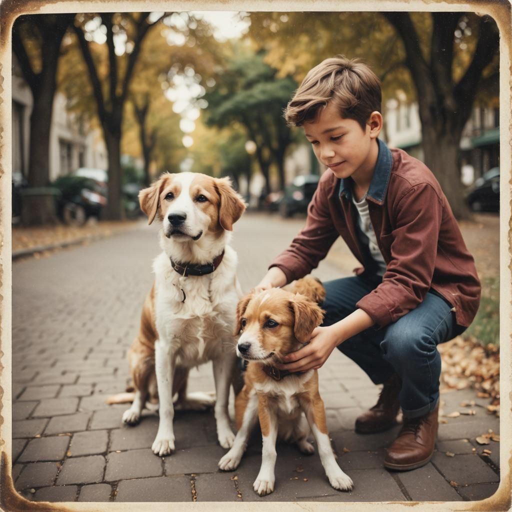 Vintage Instant Photography" theme. Capture the essence of retro ...