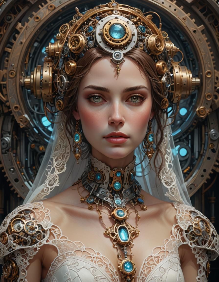 Android Bride - AI Generated Artwork - NightCafe Creator