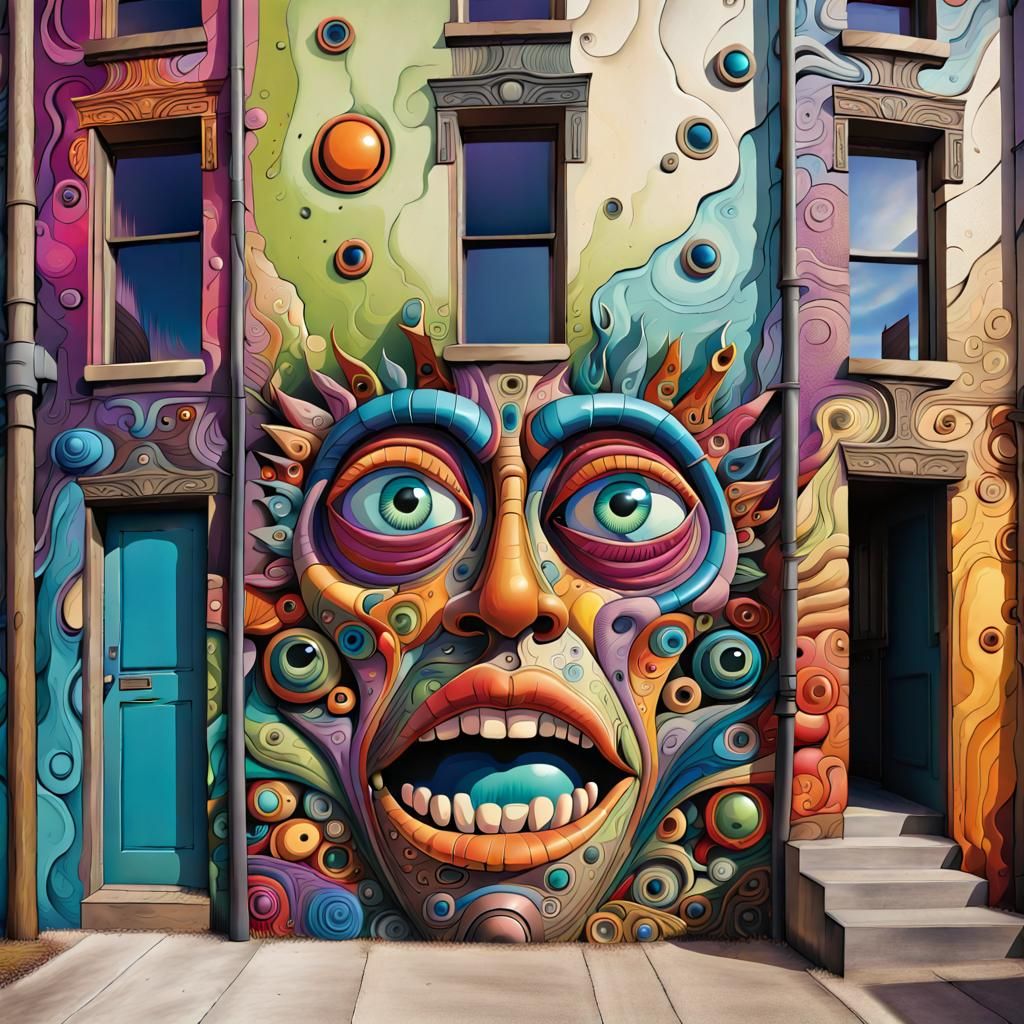 Surreal Mural - AI Generated Artwork - NightCafe Creator
