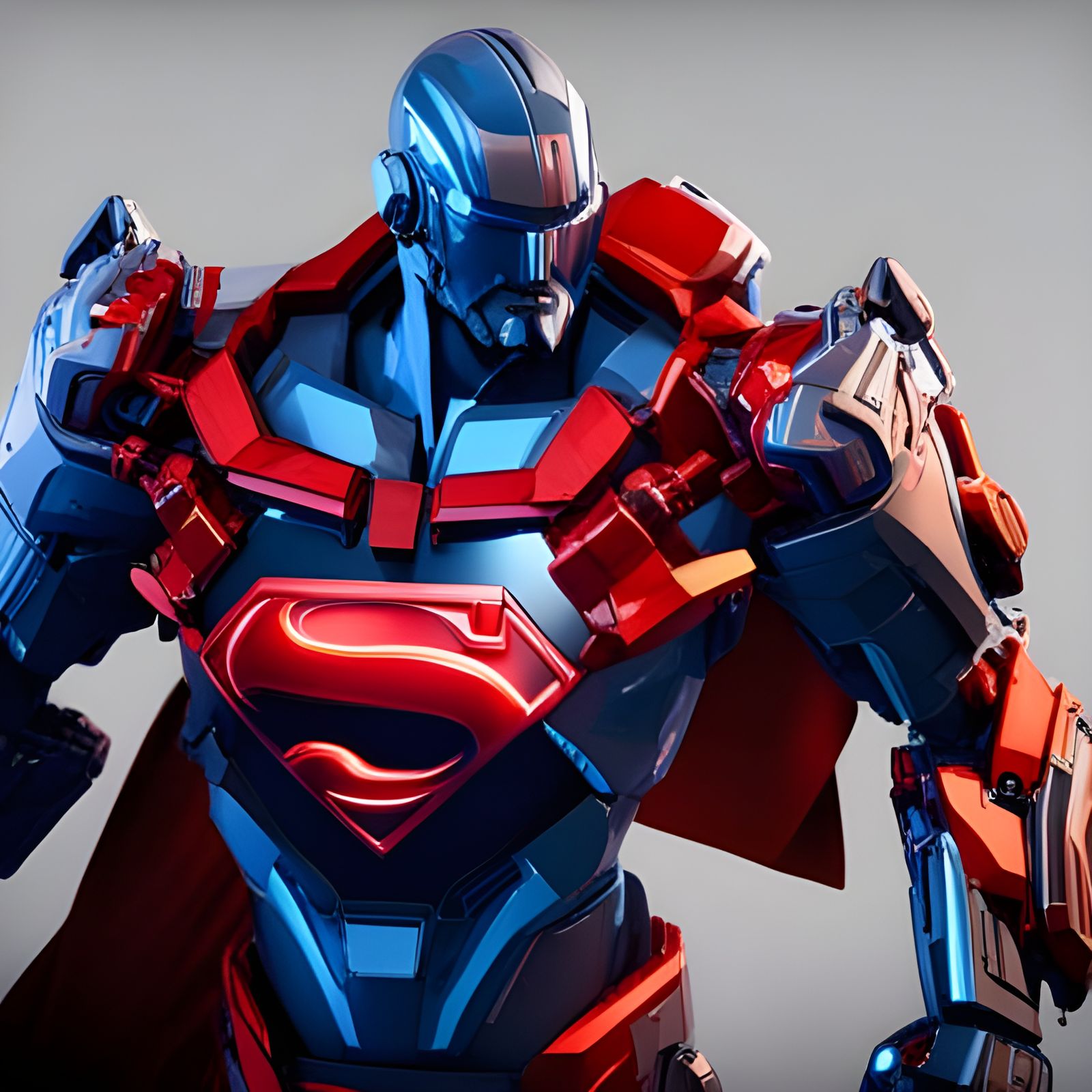 Superman Mecha suite with high-tech arms - AI Generated Artwork ...
