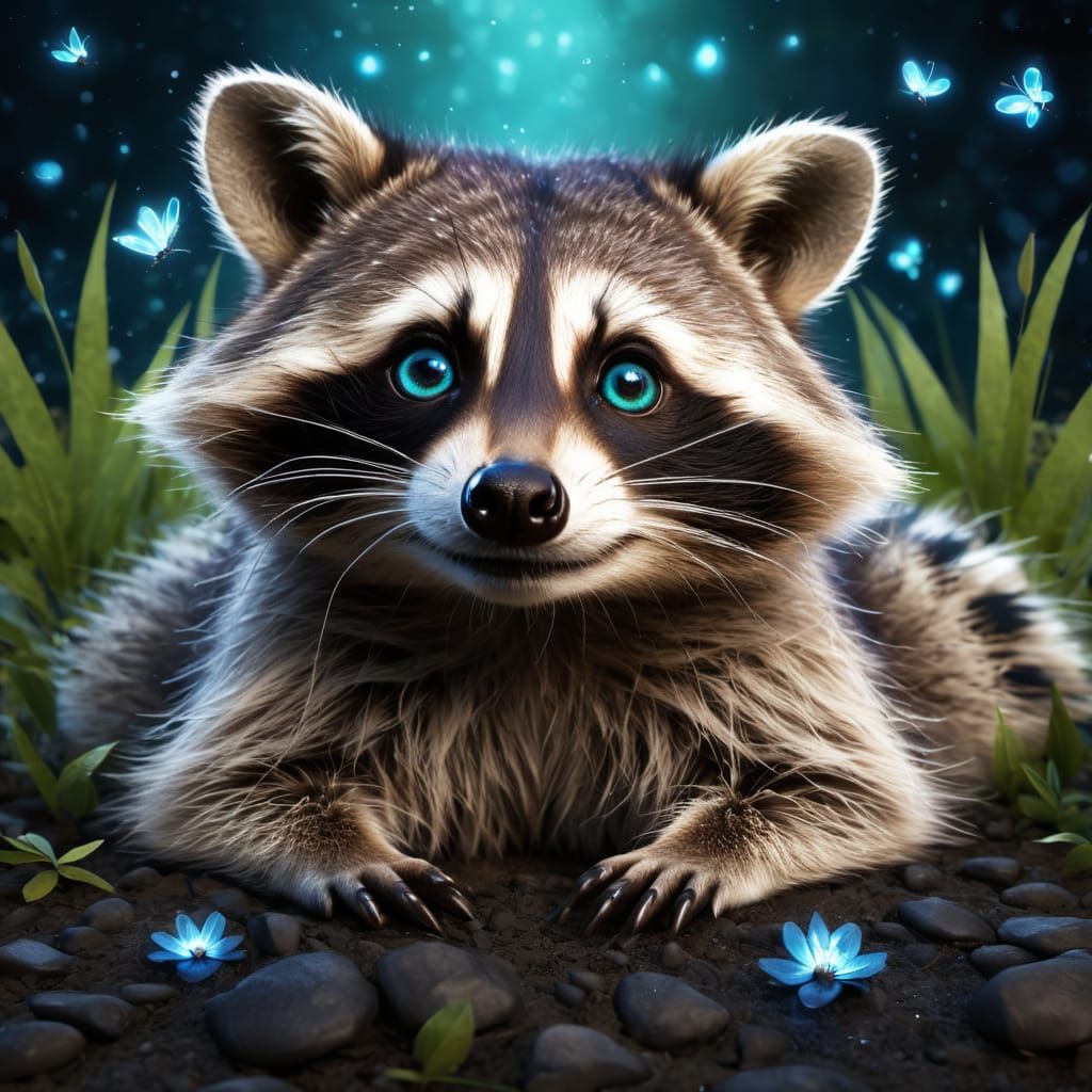 Raccoon - AI Generated Artwork - NightCafe Creator