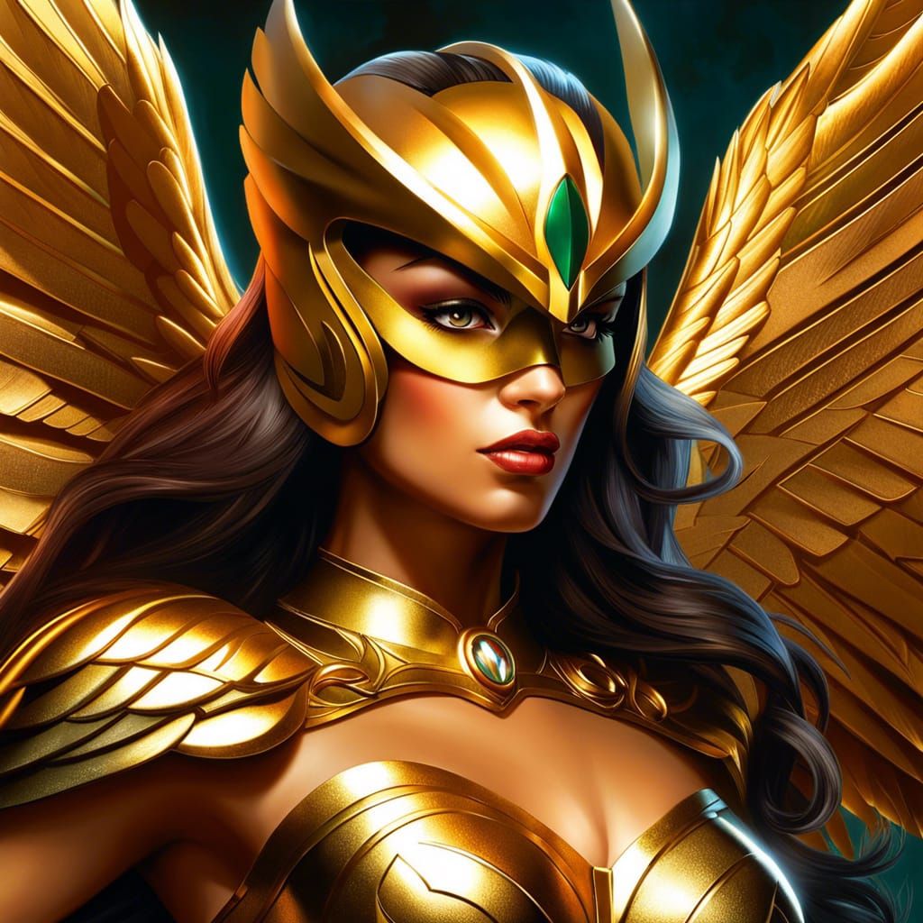 Hawkgirl - AI Generated Artwork - NightCafe Creator