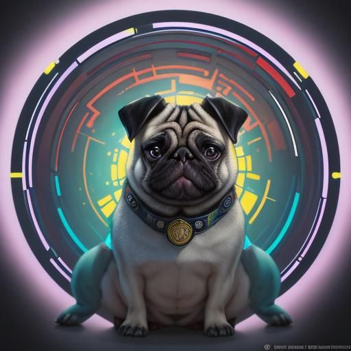 Pug - AI Generated Artwork - NightCafe Creator