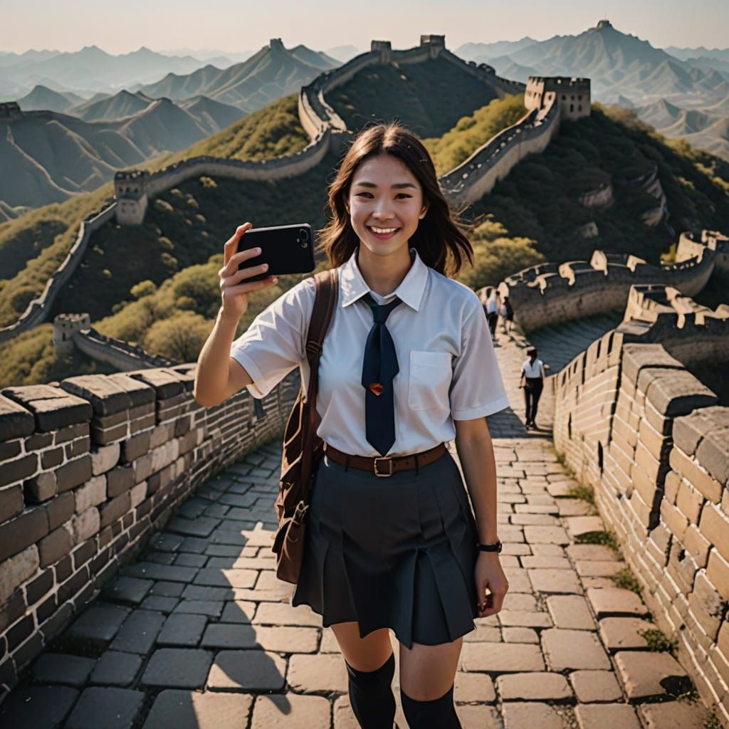 Vacation in chinese - Italian Schoolgirl Captured in Hyper-...