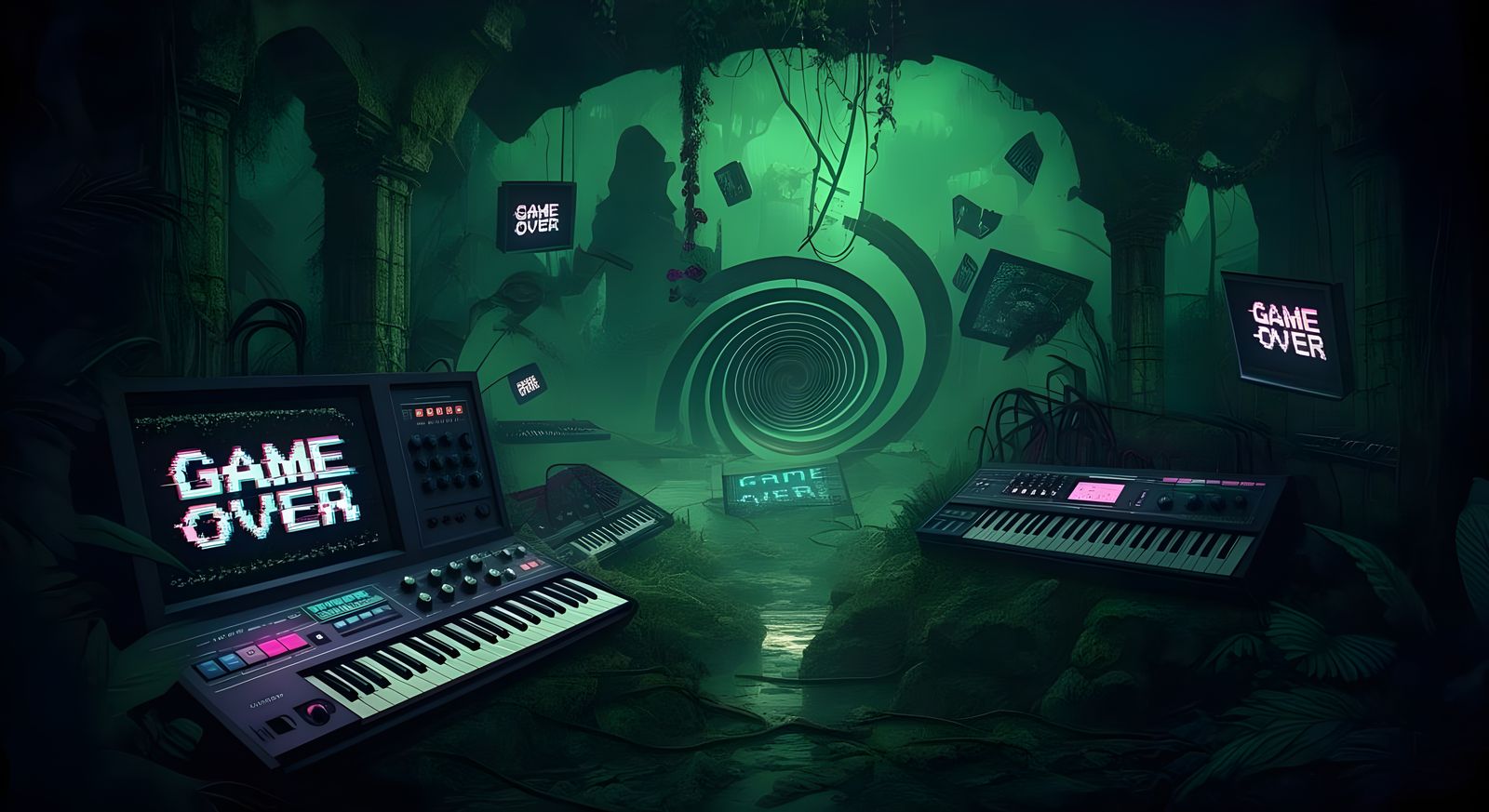 Synthwave movie poster - Synthwave Horror in Colombian Ju...