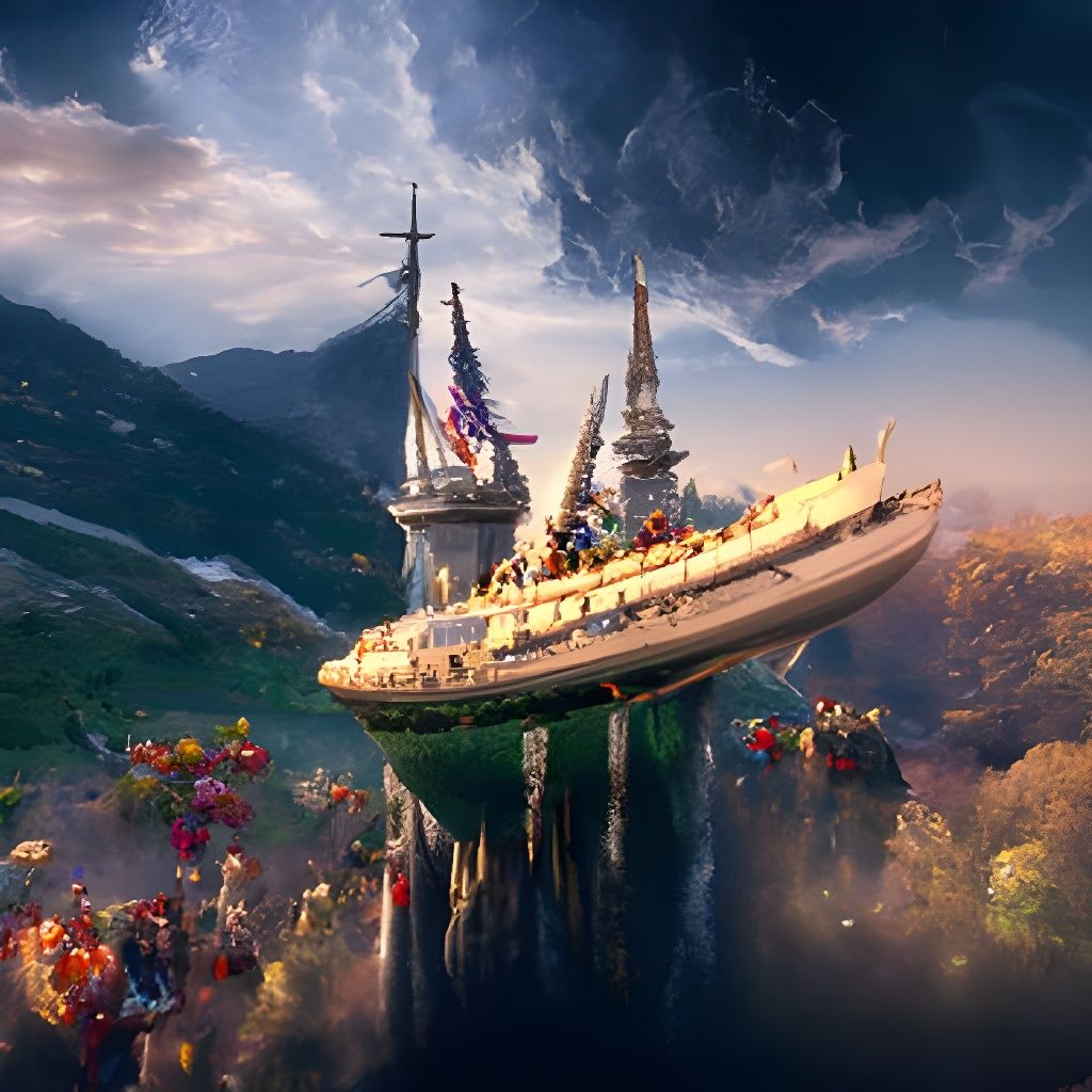 The Ark in Mount Ararat - AI Generated Artwork - NightCafe Creator