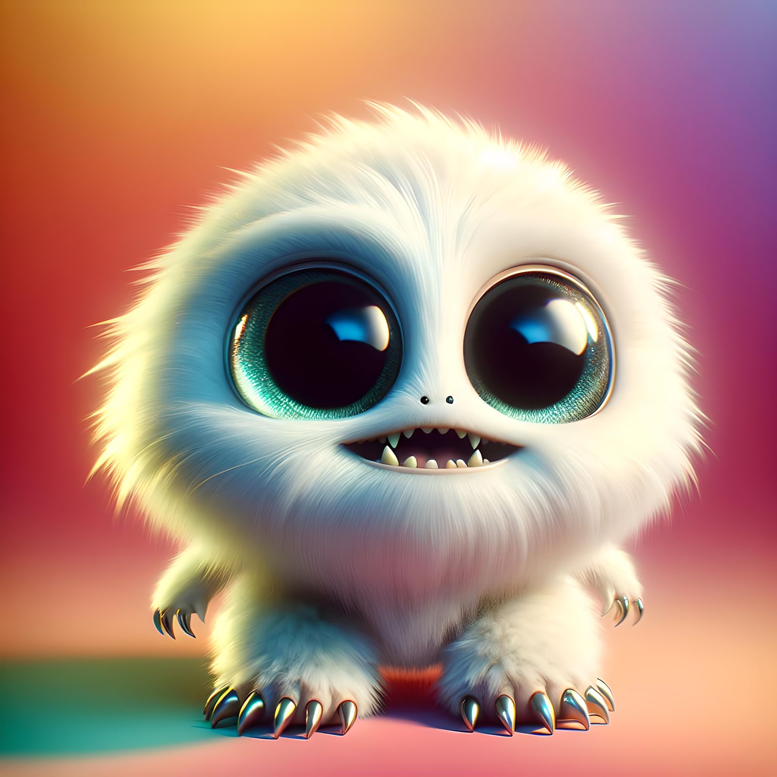 Little Fluff Monster - AI Generated Artwork - NightCafe Creator