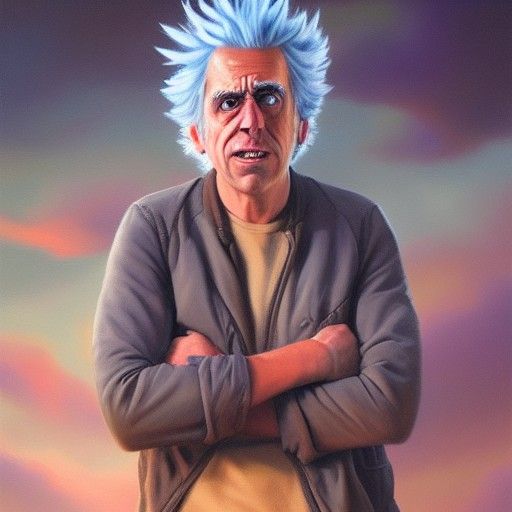Realistic Rick Sanchez - AI Generated Artwork - NightCafe Creator