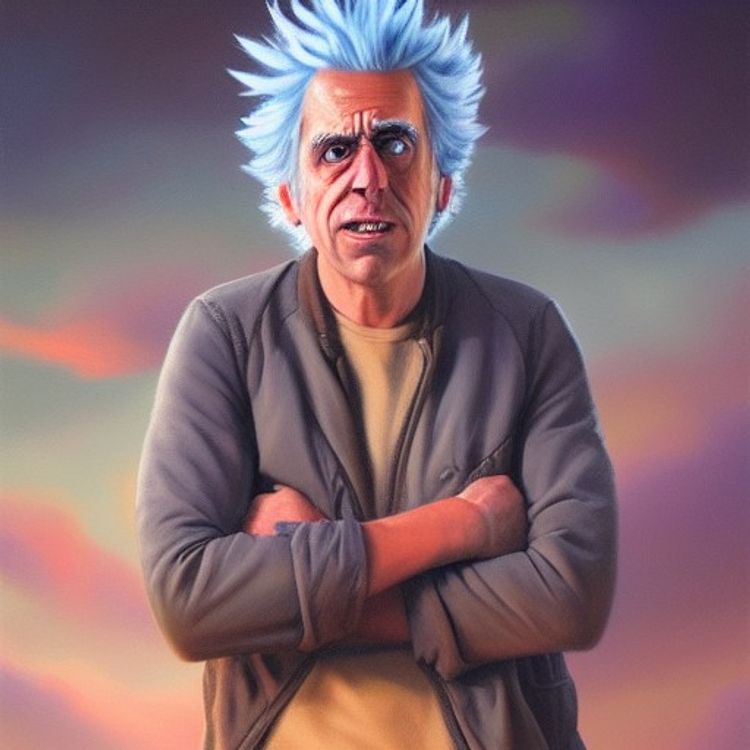 Realistic Rick Sanchez - AI Generated Artwork - NightCafe Creator