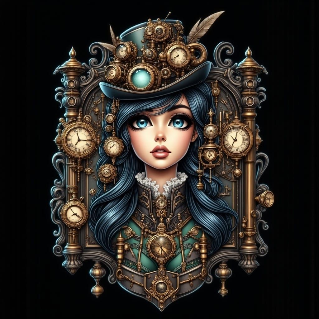 wide View, detailed photorealistic illustration of an Isolated Cute ...