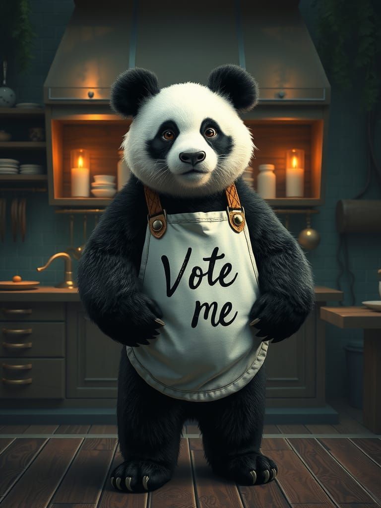 Vote Me Panda - AI Generated Artwork - NightCafe Creator