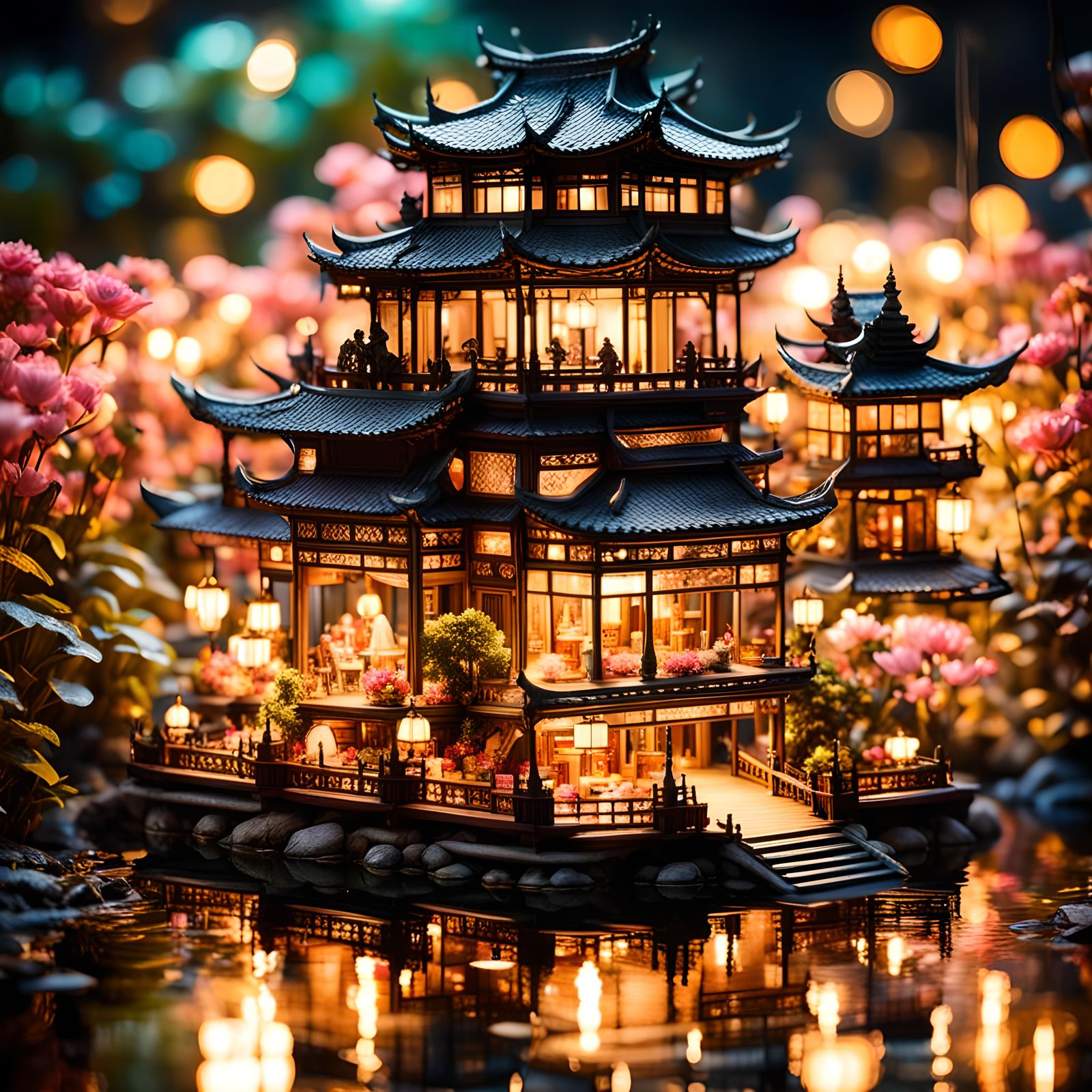Miniature fantasy house - AI Generated Artwork - NightCafe Creator
