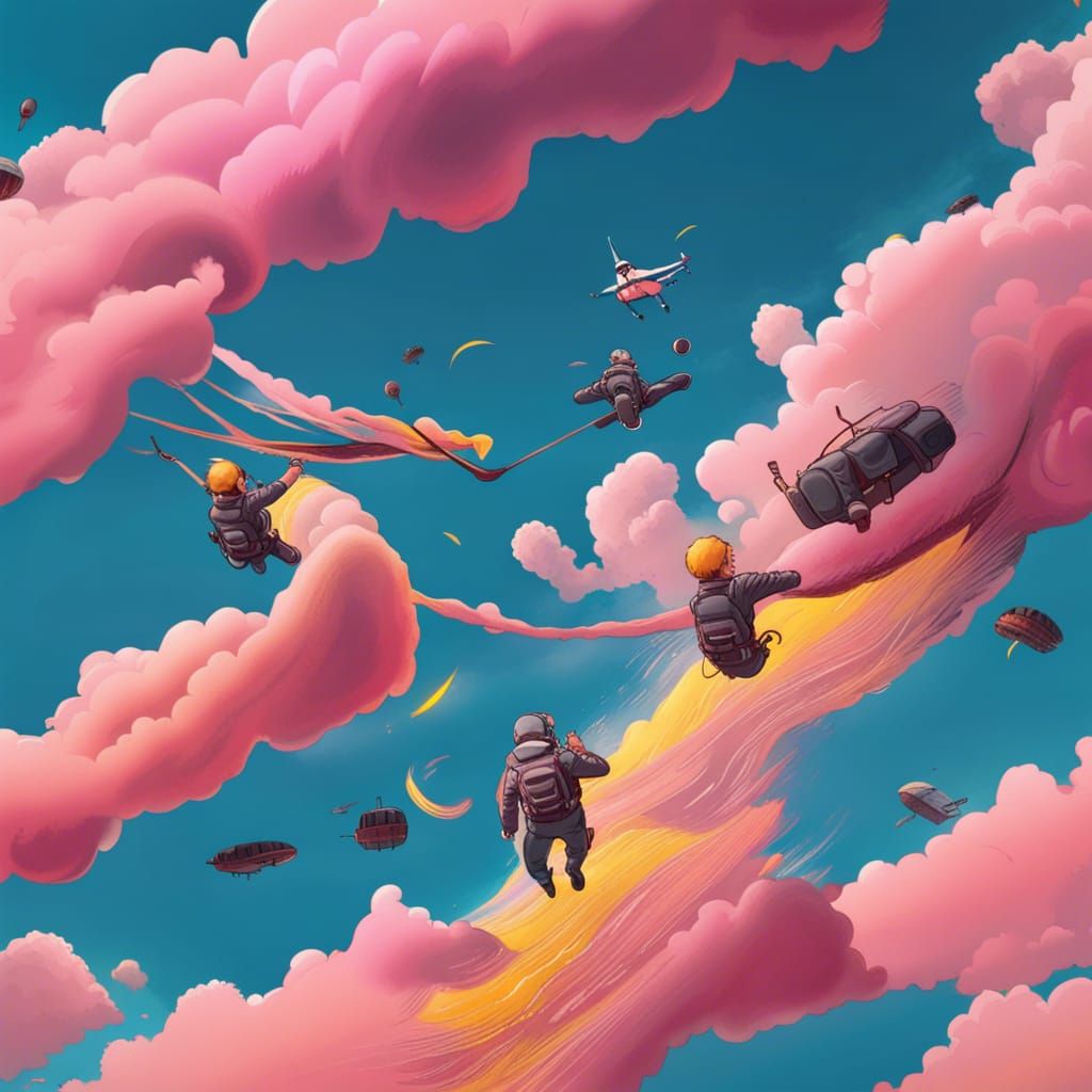 Falling.. Falling.. - AI Generated Artwork - NightCafe Creator