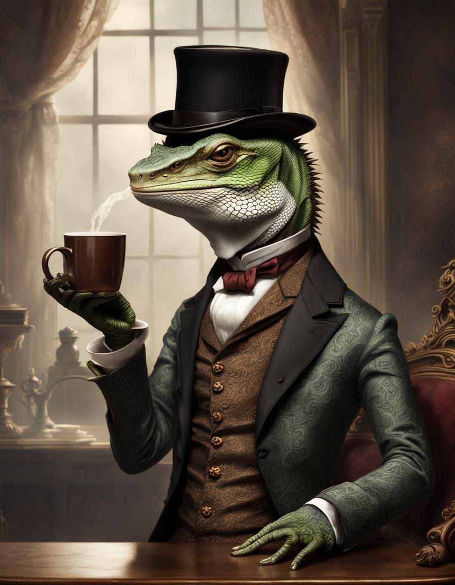 Good Morning Lizard, v2 - AI Generated Artwork - NightCafe Creator