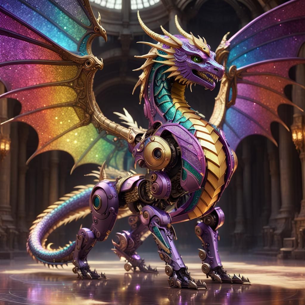 Clockwork Dragon - AI Generated Artwork - NightCafe Creator