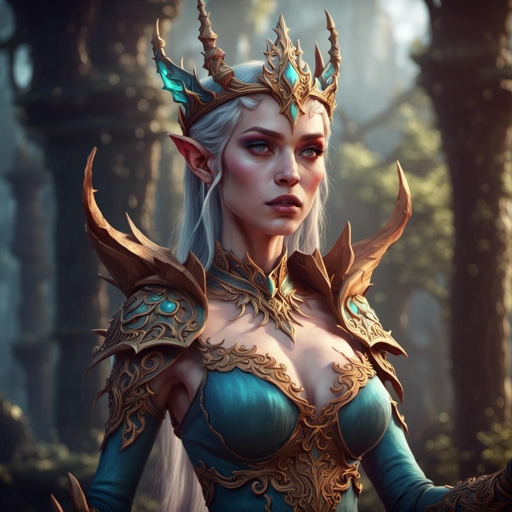 hot elf queen - AI Generated Artwork - NightCafe Creator
