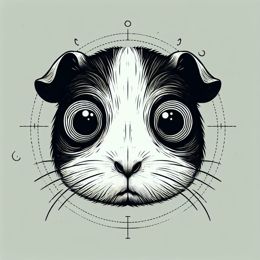 Guinea pig Creepy colorful characters with dark, elongated features ...