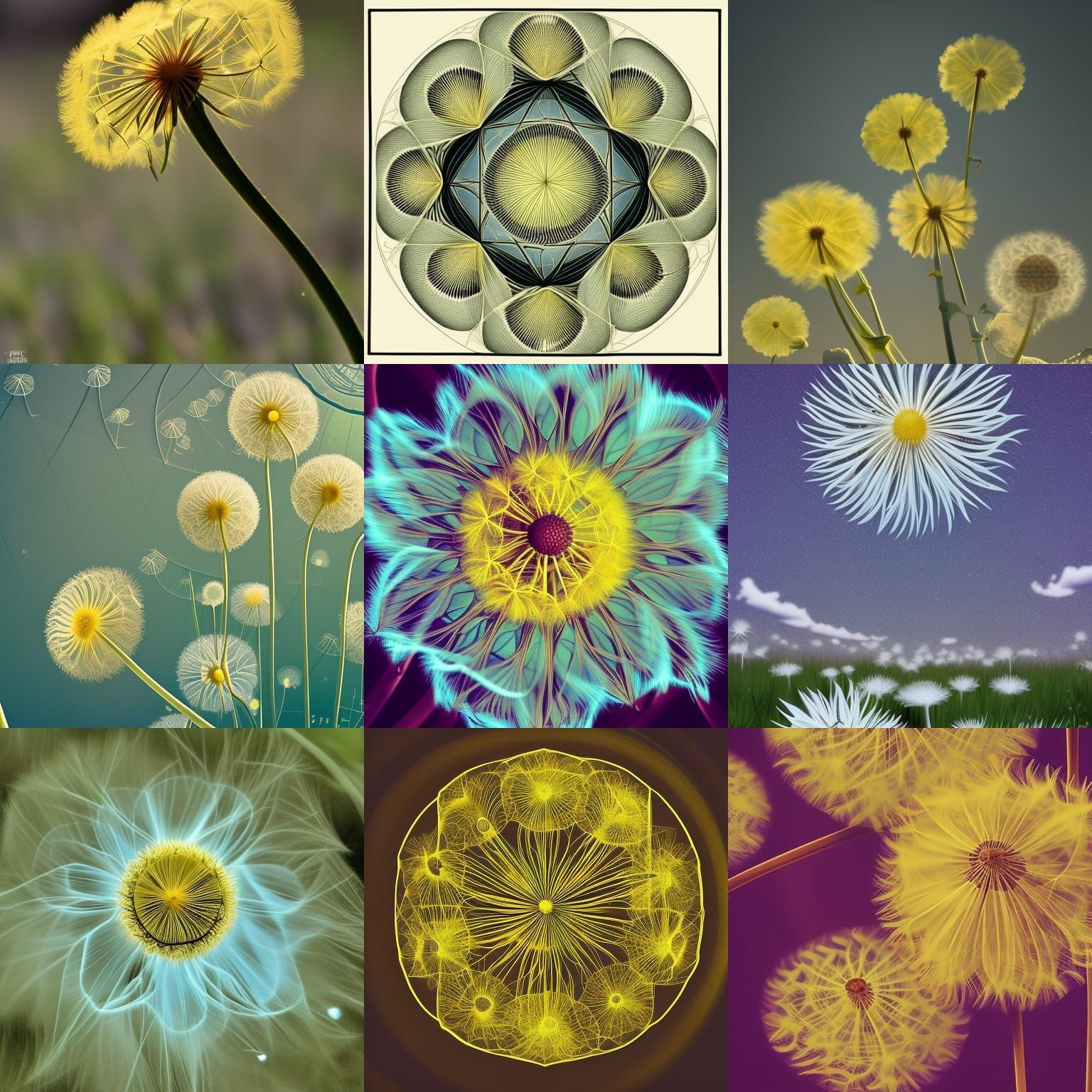 The Fascinating Bizarre Sacred Geometry of the Dandelions Nikon D850 ...