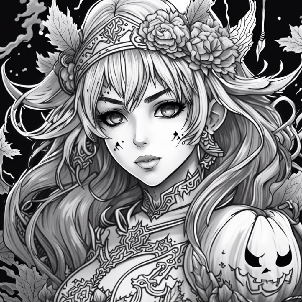 Beautiful Anime Witch - AI Generated Artwork - NightCafe Creator