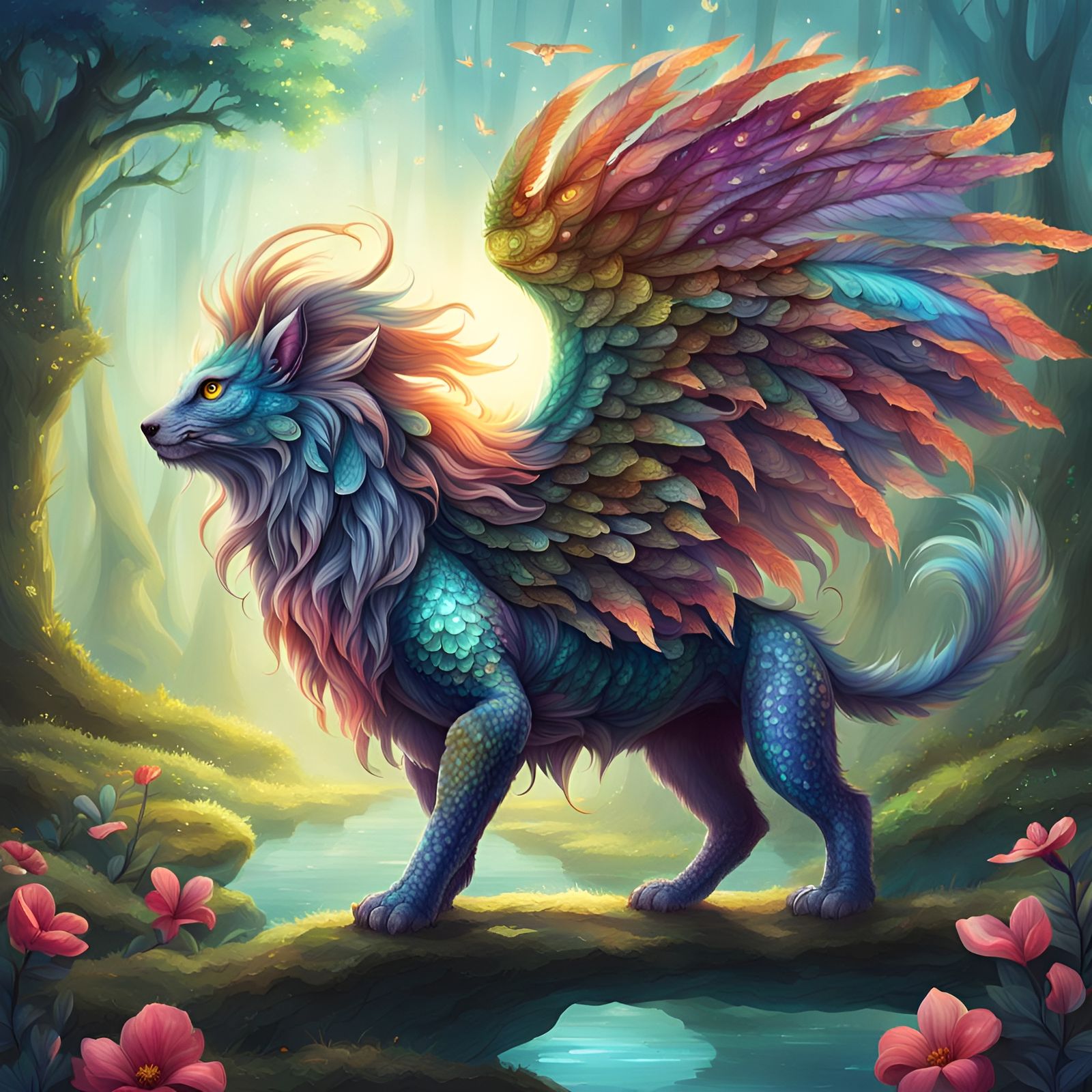 Mythical Pets - AI Generated Artwork - NightCafe Creator